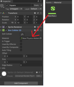 床や壁に「摩擦」と「跳ね返り」を簡単に設定-PhysicsMaterial-【Unityゲーム制作】 | NO システム, NO ライフ
