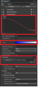 トレイルエフェクト(軌跡)を作成-trailRenderer-【Unityメモ】 | NO システム, NO ライフ